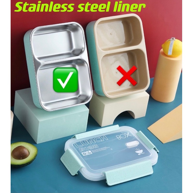 ZH591 Student Bento Box 900ML Large Capacity 304 Stainless Officer ...
