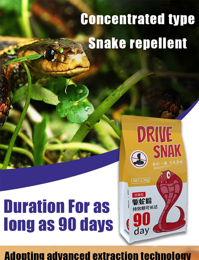 with a scent that scares snakes!Snake repellent Powder killer Particles ...