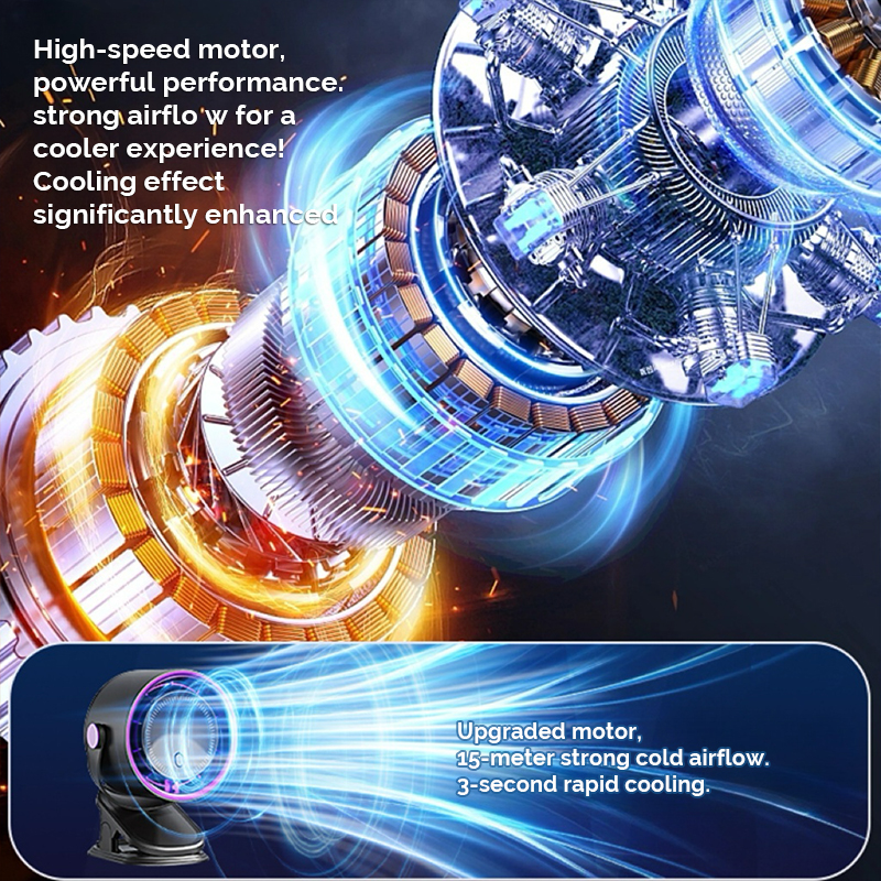 Samsung Desk Fan 5000mAh Turbo Clip Fan Stroller Rechargeable Bladeless ...