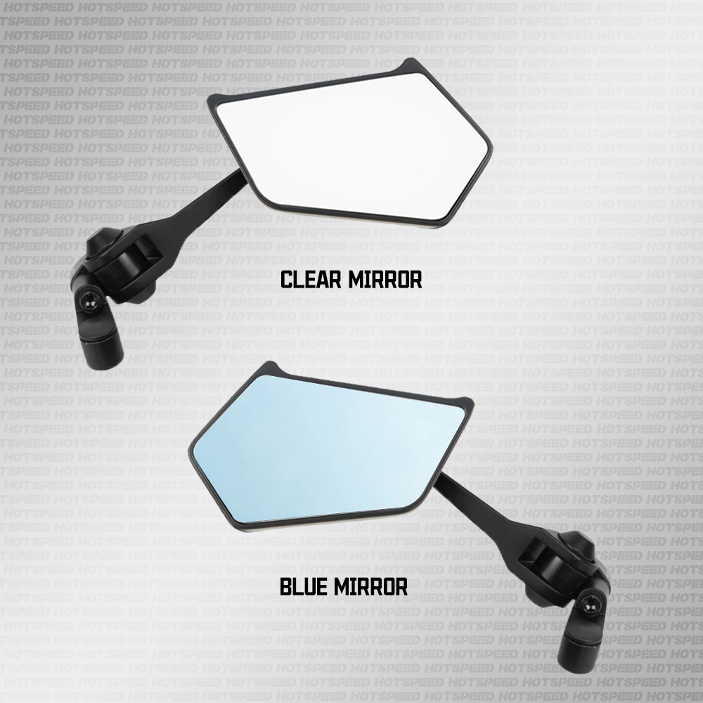 HOTSPEED Street King Side Mirror Heavy Duty 360° Rotation Full Alloy ...