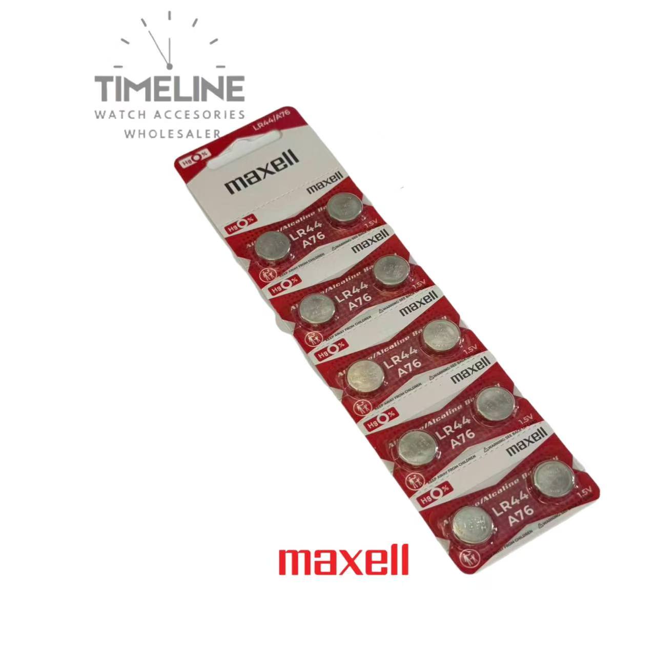 LR44 A76 AG13 / LR41 192 AG3 / LR1130 AG10 189 Maxell Original Alkaline Button Cell Battery ...