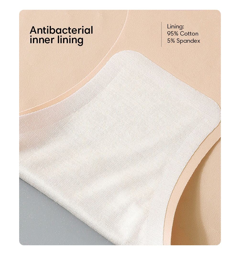 [BUY 3 GET 1] ecora | 3 PCS Mid-waist Seamless Panty, Women Underwear Super Comfort Shorts ...