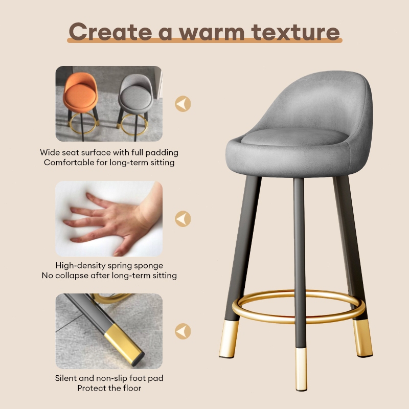 Bar stool Bar Chair 82CM Bar Dining Chair Stool Metal Stool High Stool ...