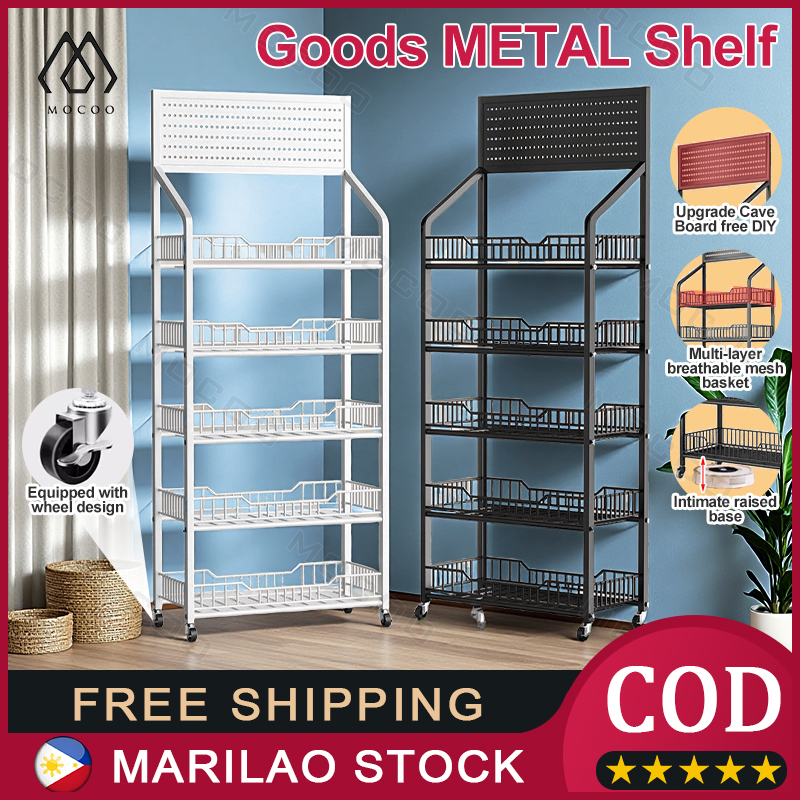 Commercial Supermarket Shelf Display Rack 4-5 Tier Supermarket Shelves ...