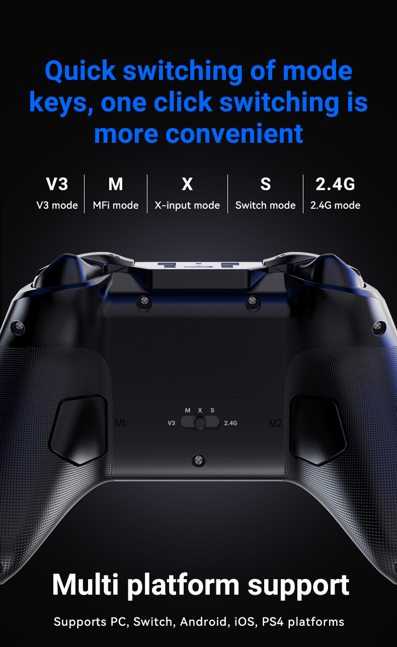 Ipega G7 Wireless Controller with Hall Effect Transparent Design For PS ...