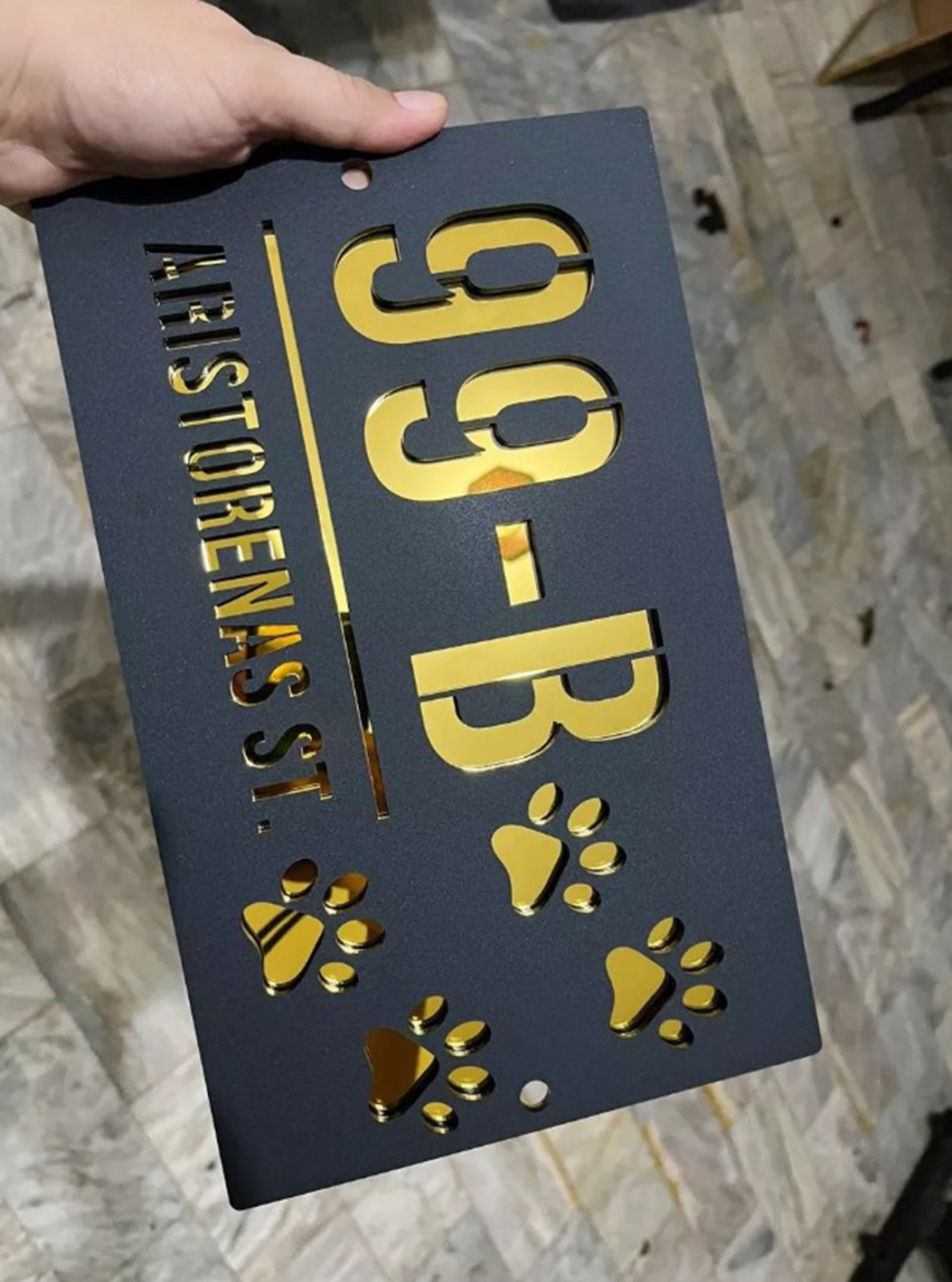 Laser Cut House Address House Number Plate Home Address Signage ...