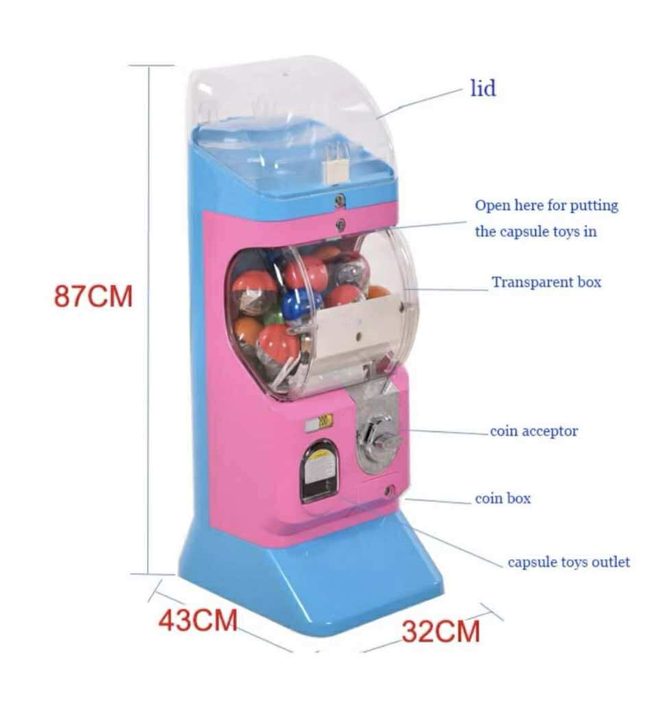 1 LAYER GASHAPON VENDING MACHINE COIN OPERATED / ARCADE MACHINE ...