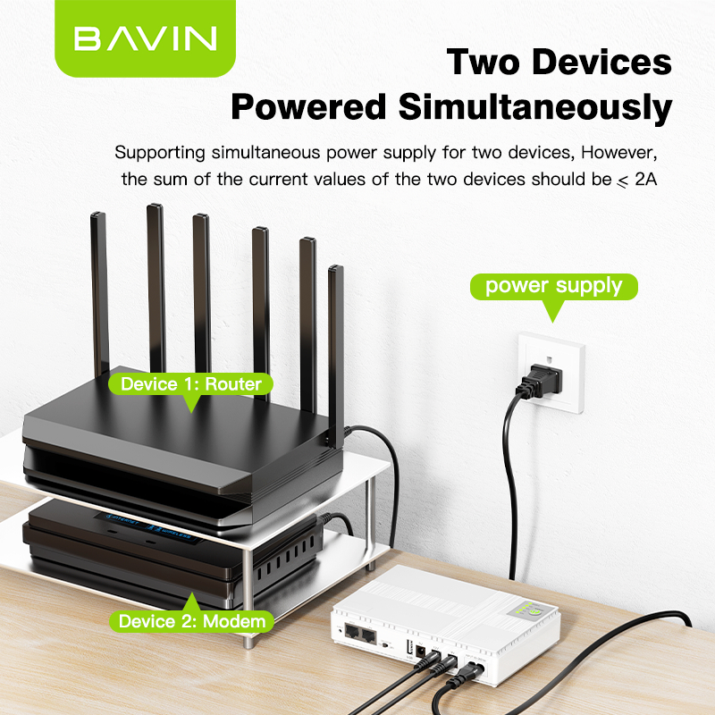 BAVIN PC1083 36W 10400mAh/PC1082 18W 8800mAh Mini UPS Powerbank ...
