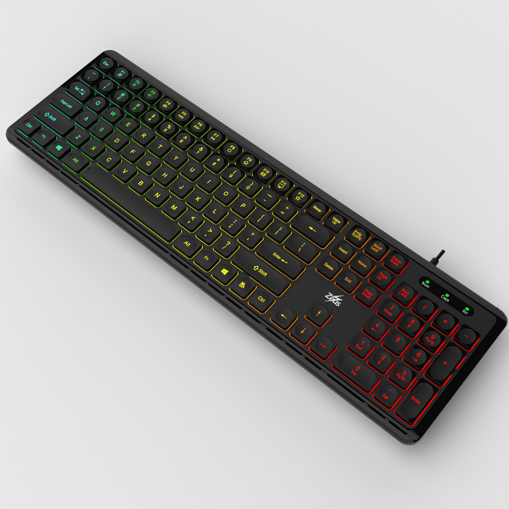 Centrix K-900 ( Dark Spectre ) LED Backlit Key Illuminate Keyboard With Multimedia Function 104 ...