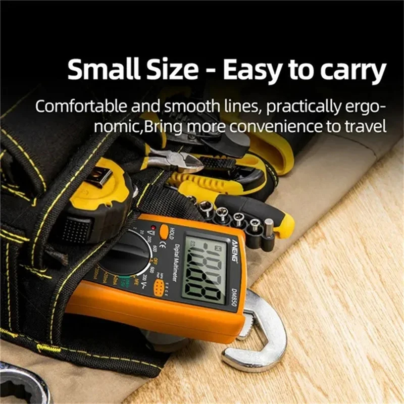 Portable LCD Digital Multimeter AC/DC Voltage Diode Tester Current ...