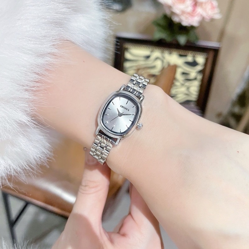 Relo Geneva Women Quartz Watch Luxury Oval Tonneau Shaped Vintage ...