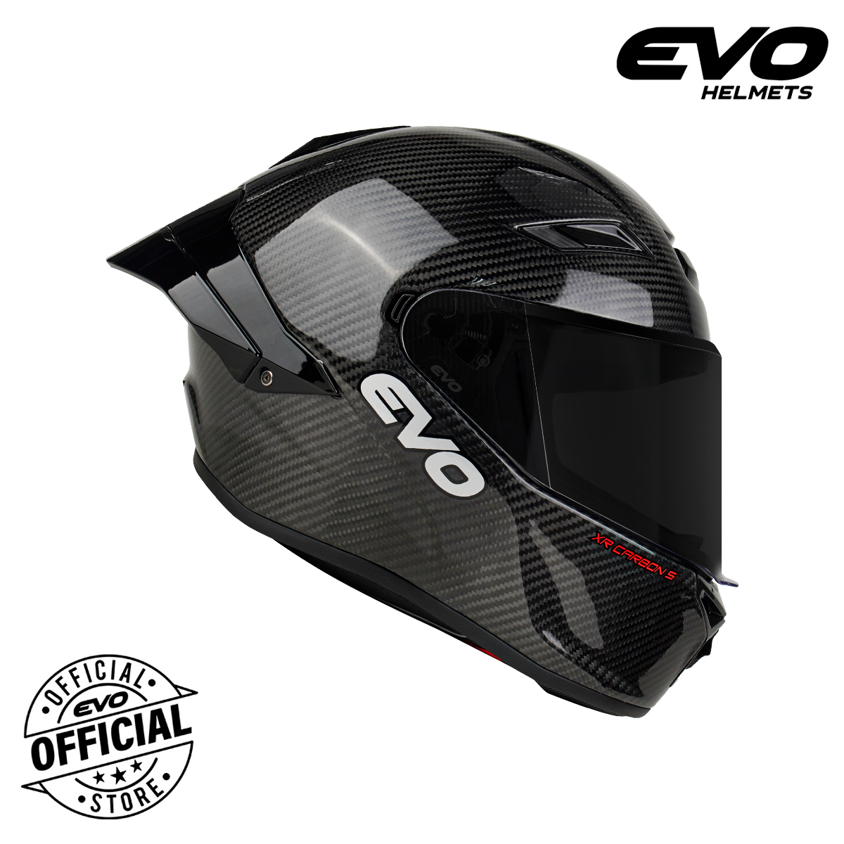 EVO XR Carbon Mono Visor Full Face Helmet with Free Clear Lens | Shopee Philippines