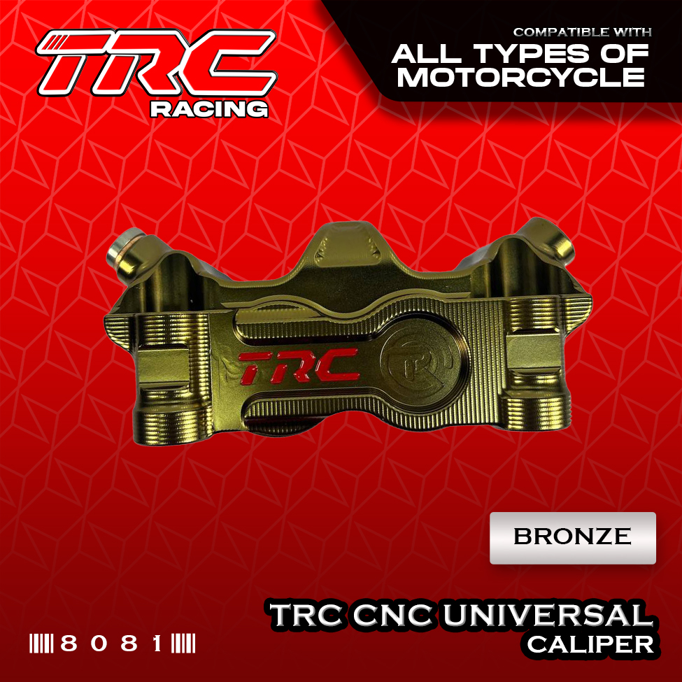 TRC Racing CNC Universal Brake Caliper 4 POT Ceramic Pistons w ...