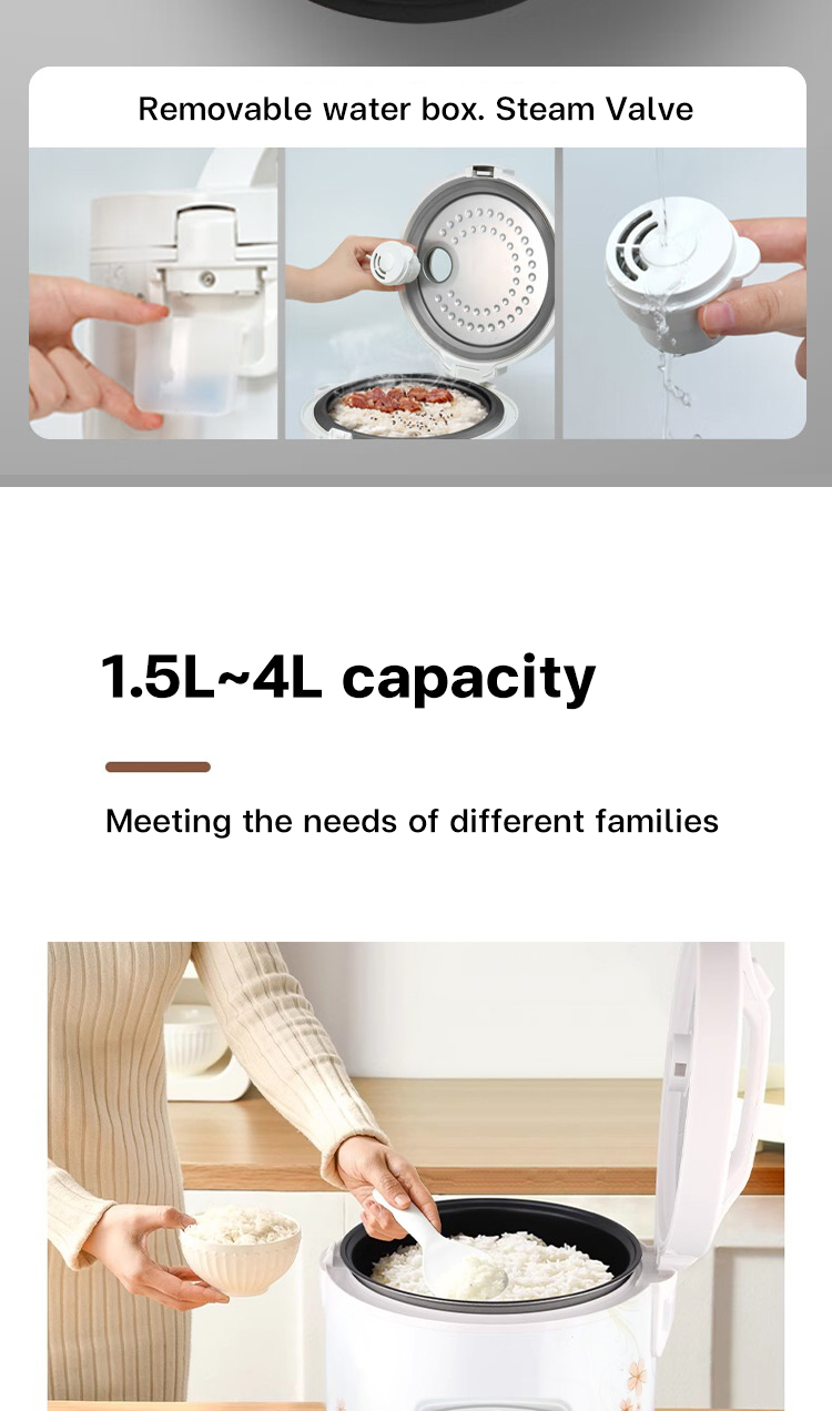 Rice cooker small 1.5L 2L 3L mini rice cooker aluminum alloy rice ...