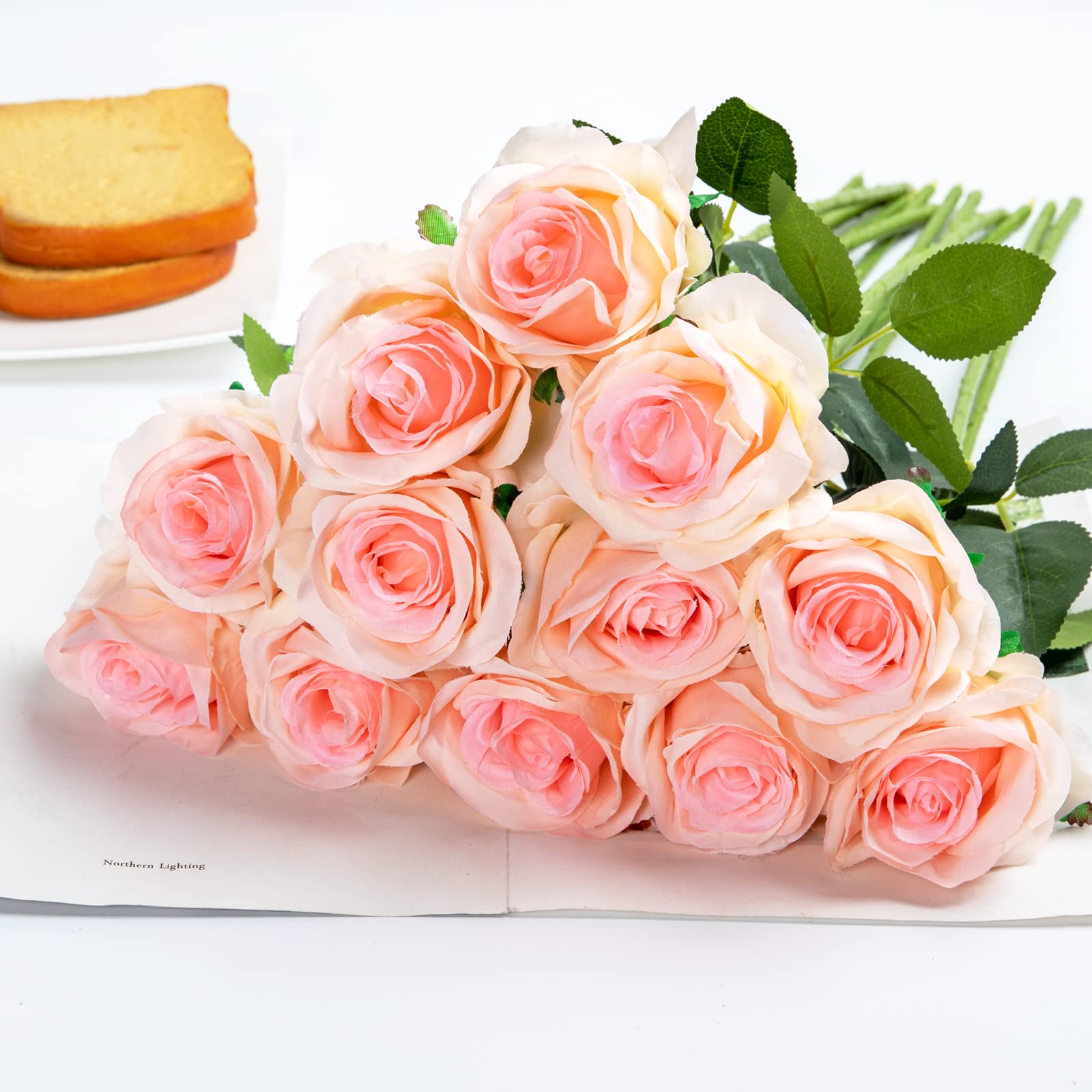 High Quality Velvet Rose&Cloth Rose Fake Rose Fake Flowers Artificial ...