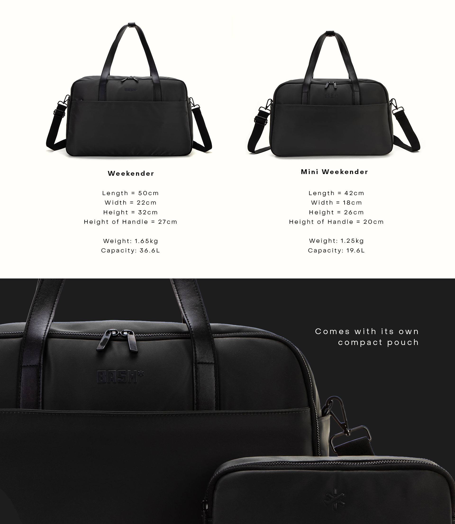 BASH Gateway Weekender Traveling Bag in Oak | Shopee Philippines