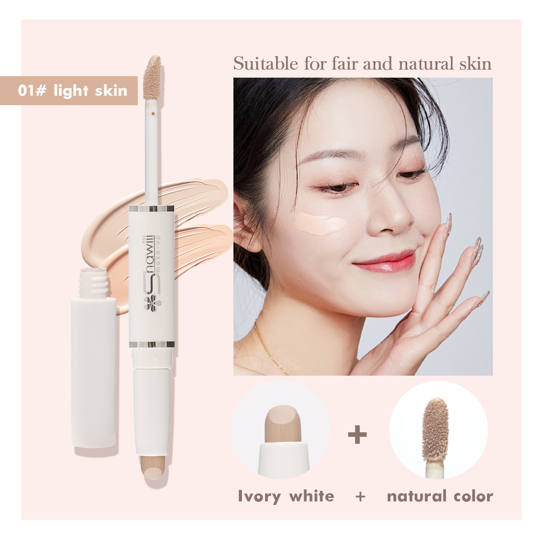 Shawill 2 Color Concealer Stick Highlight Contour Waterproof Long ...