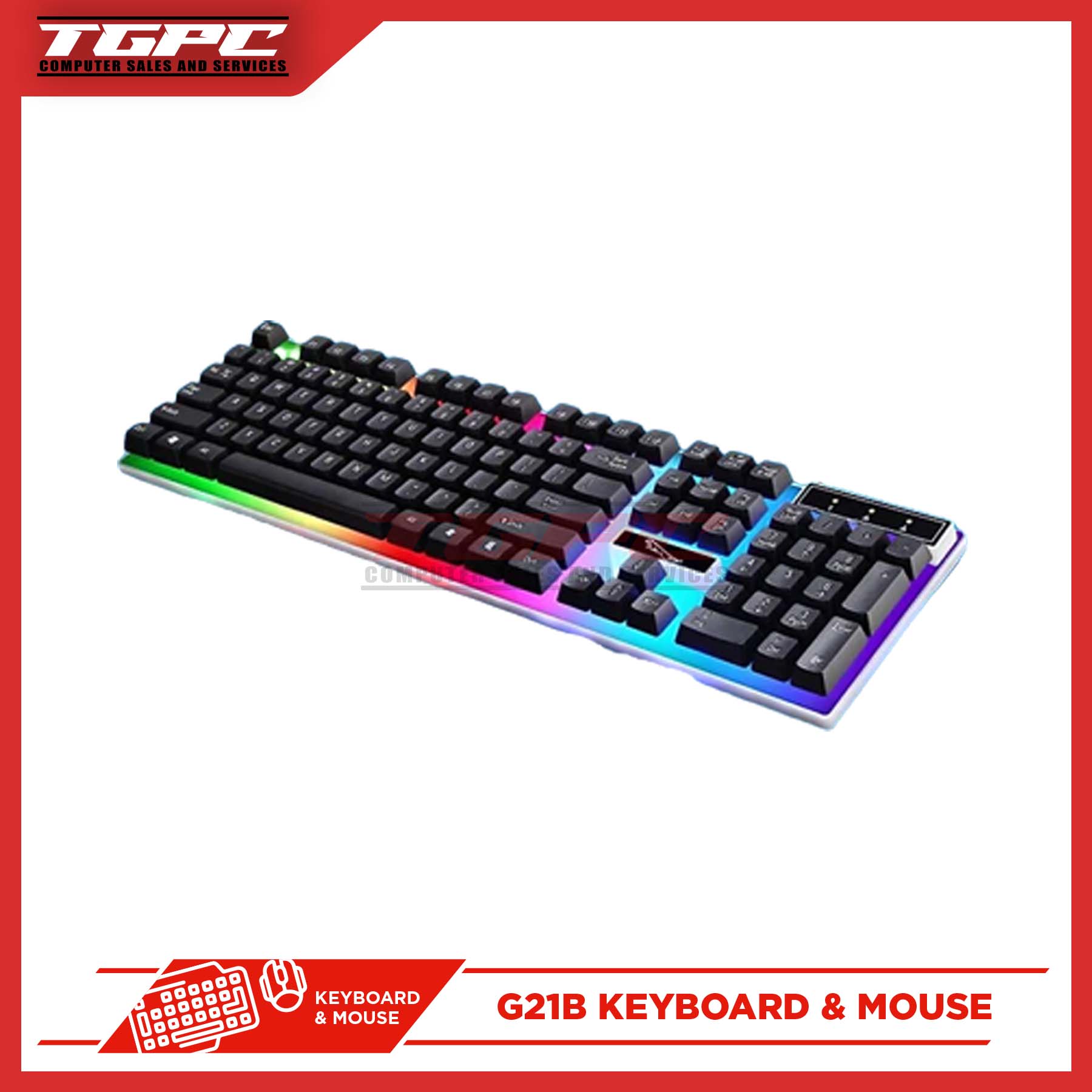 G21B Wired usb keyboard and mouse luminous led lights | Shopee Philippines