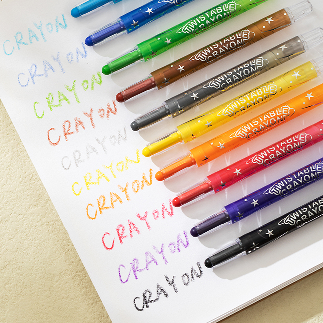 Deli C216-24 Twistable Crayon 24 Colors | Shopee Philippines