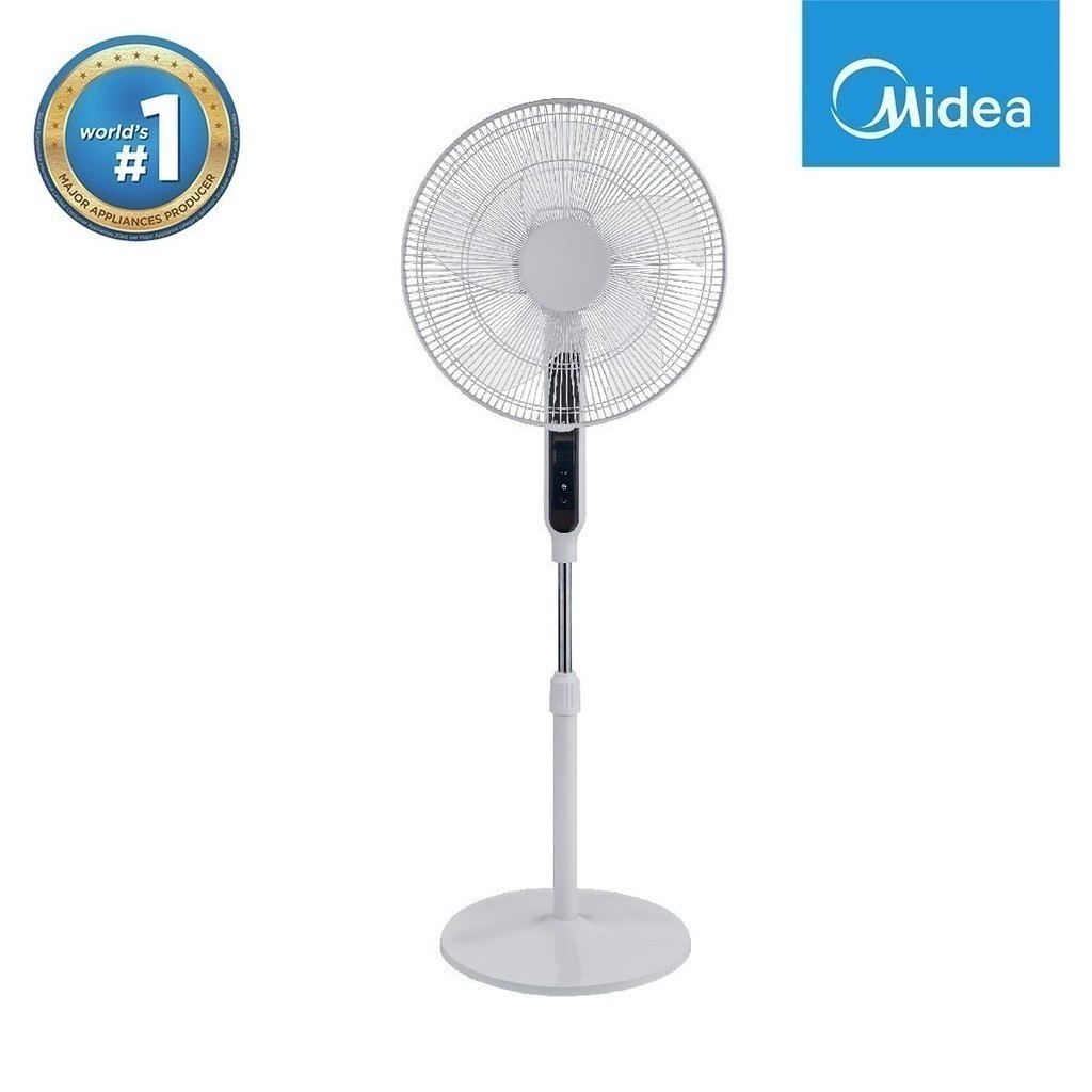 Midea DC Inverter Stand Fan with Remote Control 16" Electric Fan Silent ...