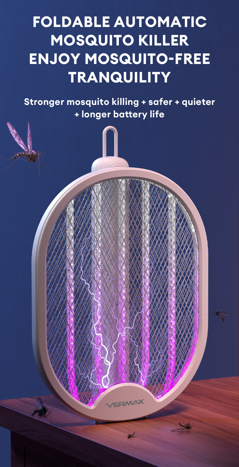 Vermax Electronic Mosquito Killer Fly Swatter Mosquito Racket Insect ...