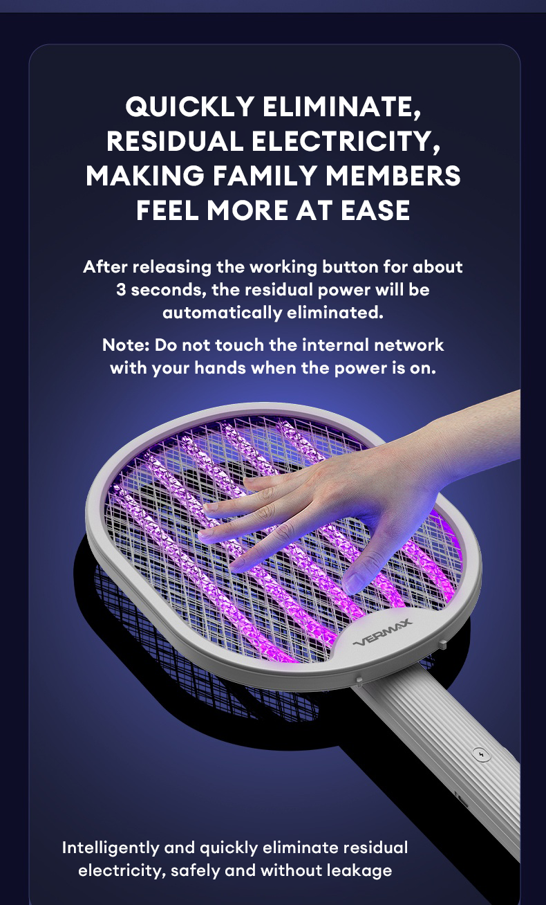 Vermax Electronic Mosquito Killer Fly Swatter Mosquito Racket Insect ...