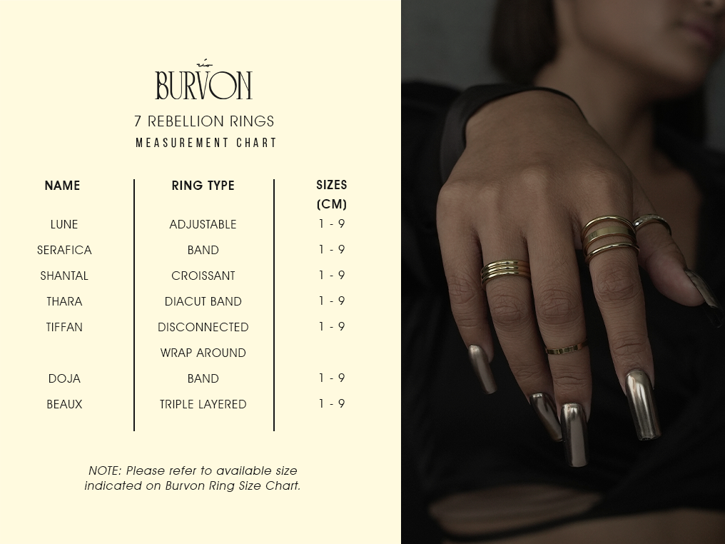 Burvon The Rebellion Collection Rings (Chunky & Statement Jewelry ...