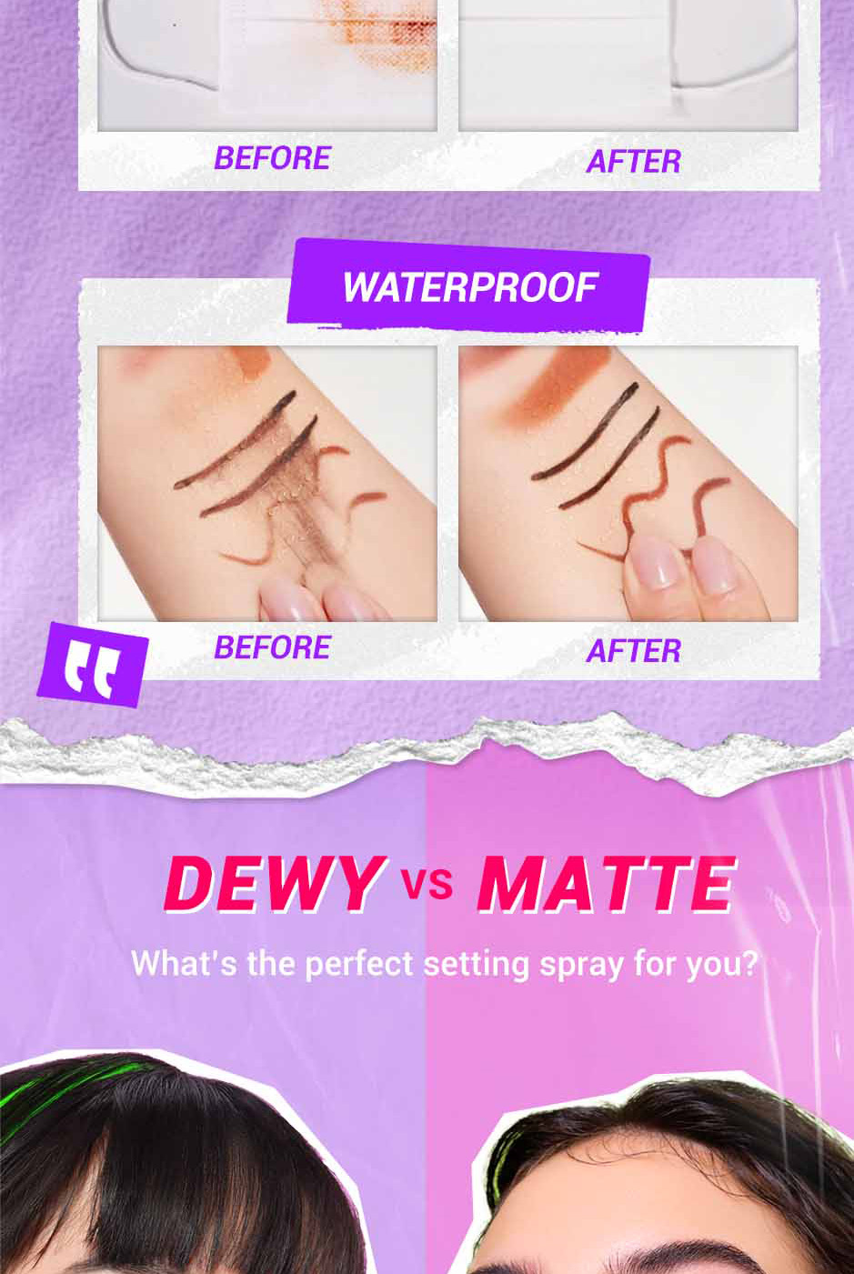 MOST LOVED! | DAZZLE ME Get a Grip! Makeup Setting Spray Matte Dewy ...