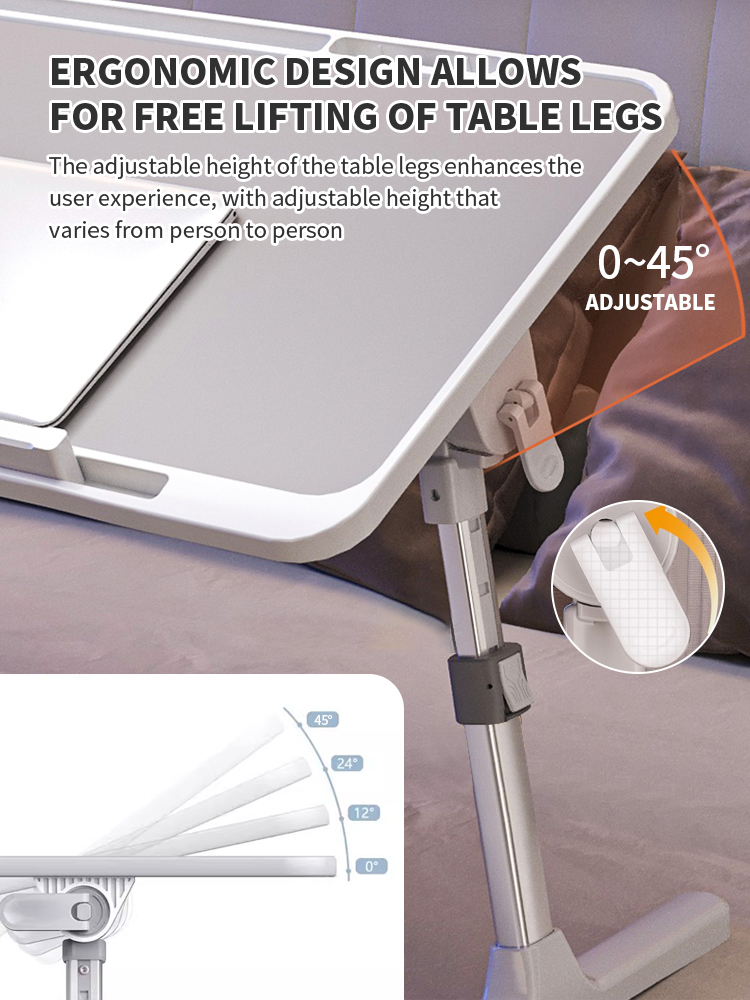 AIODIY Portable Folding Board Adjustable, elevating Table Lazy Laptop ...