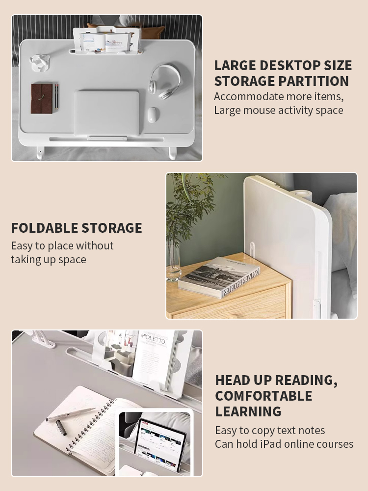 VOVOVA Lazy Table Folding Computer Desk Study Table Bed Small Table ...