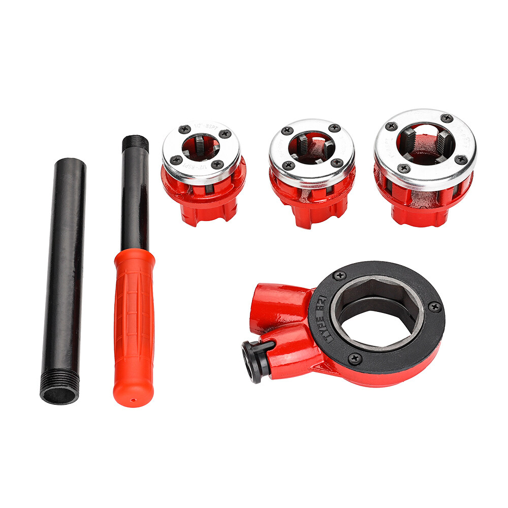 3/4/6 pcs Dies Pipe Threading Kit 1/2" 3/4" 1" 1-1/4" Pipe threader ...