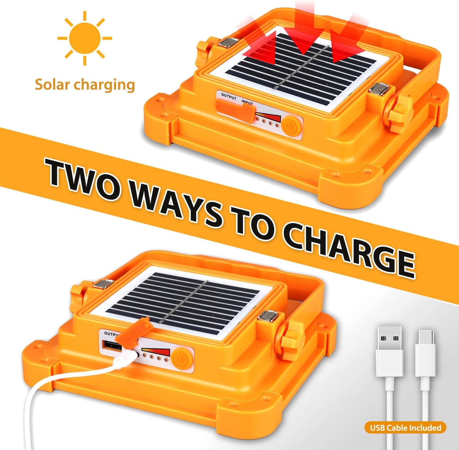 GoldStar Solar Emergency Lights Rechargeable Light Portable Solar Light ...