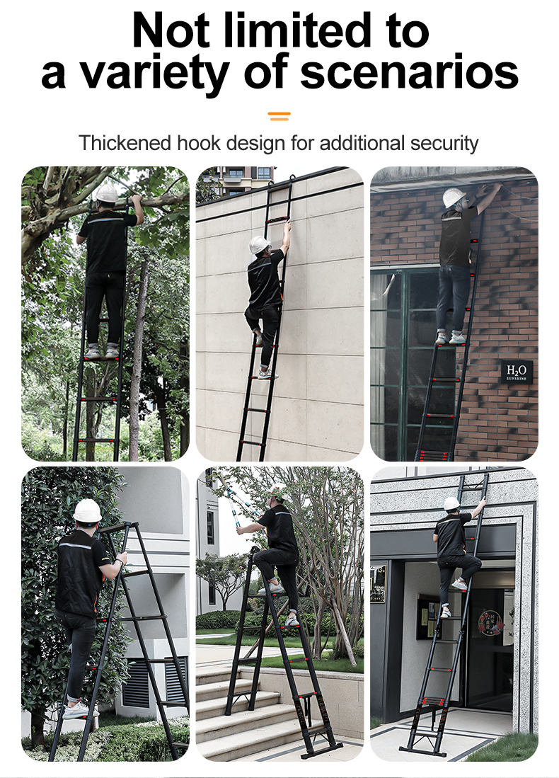 Multi-function Foldable Telescopic Ladder folding aluminum ladder ...