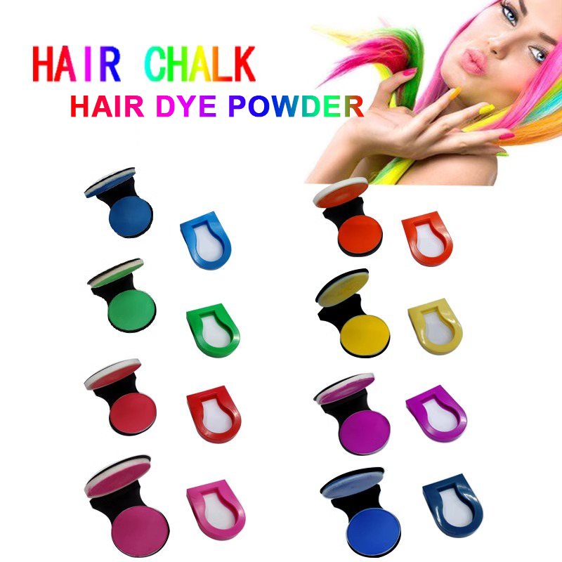 Hair Chalk Color Temporary Washable Hair Color Powder Christmas Party ...
