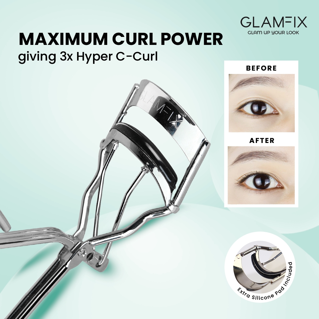 GLAMFIX Maxi Eyelash Curler- Long Lasting Eyelash Curler Curving Lash ...