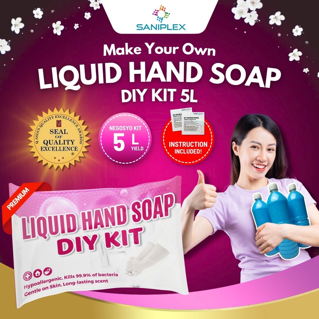 Saniplex Mini Liquid Hand Soap DIY Kit 5 Liters Yield Premix Handwash ...