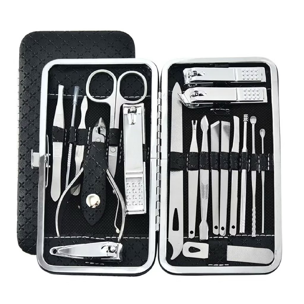 SJW 19pcs set Manicure Set Nail Clippers Set Premium Carbon Steel for ...