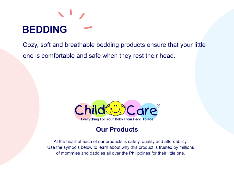 Child Care Bolster and Pillow set with removable case (Baby Bedding ...