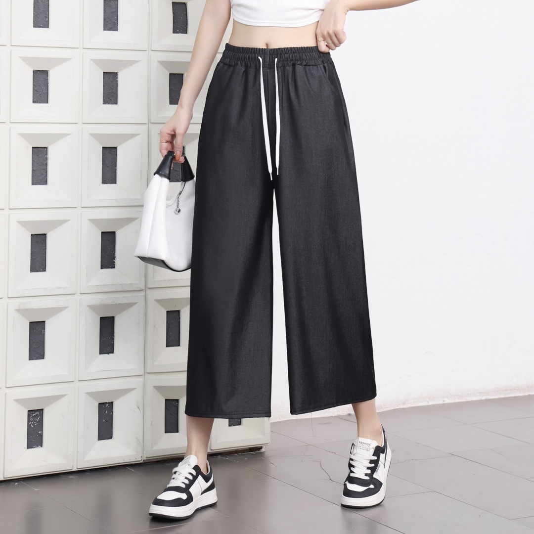 Fashion Denim square pants soft tela fit 27-32 waistline/COD | Shopee ...