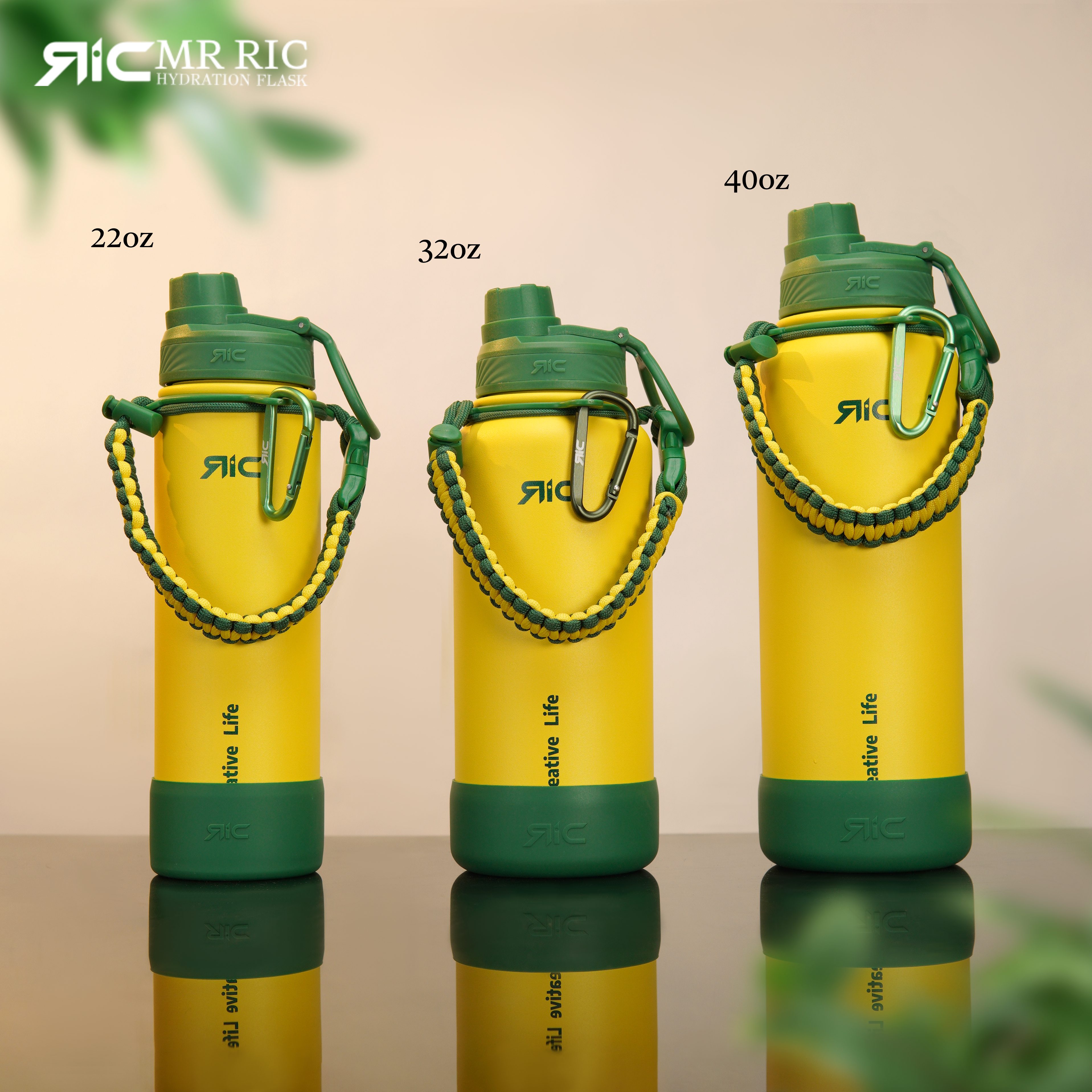 Mr Ric Fruit Harvest w/ Paracord Hydration Flask Stainless Steel ...
