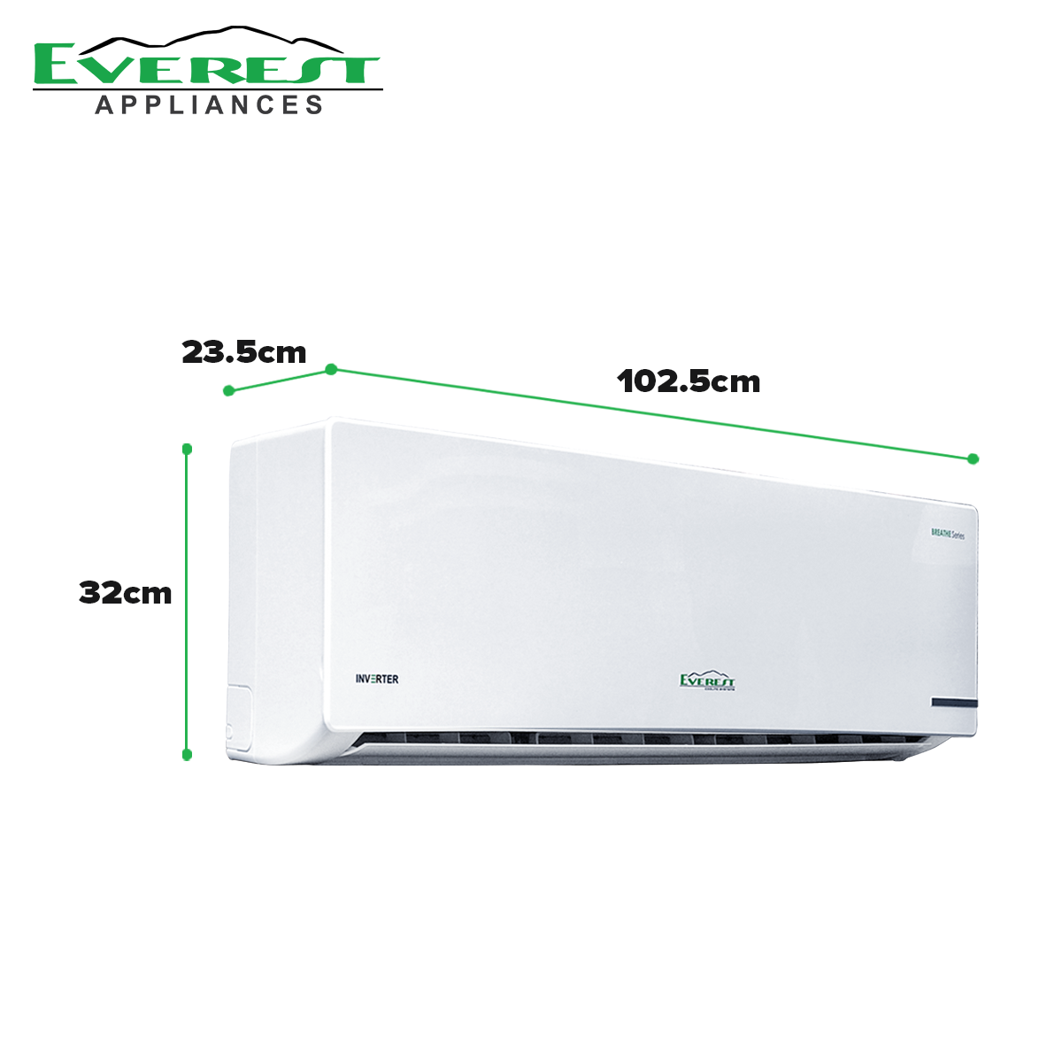 EVEREST 2.5HP Inverter Split Type Aircon/With Installation /Healthy Air ...