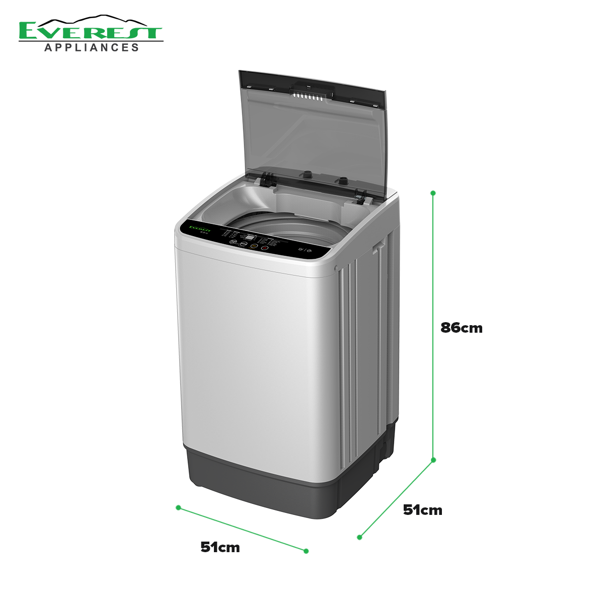 EVEREST 6.5kg Fully Automatic Washing Machine/Non Inverter/5 Present ...
