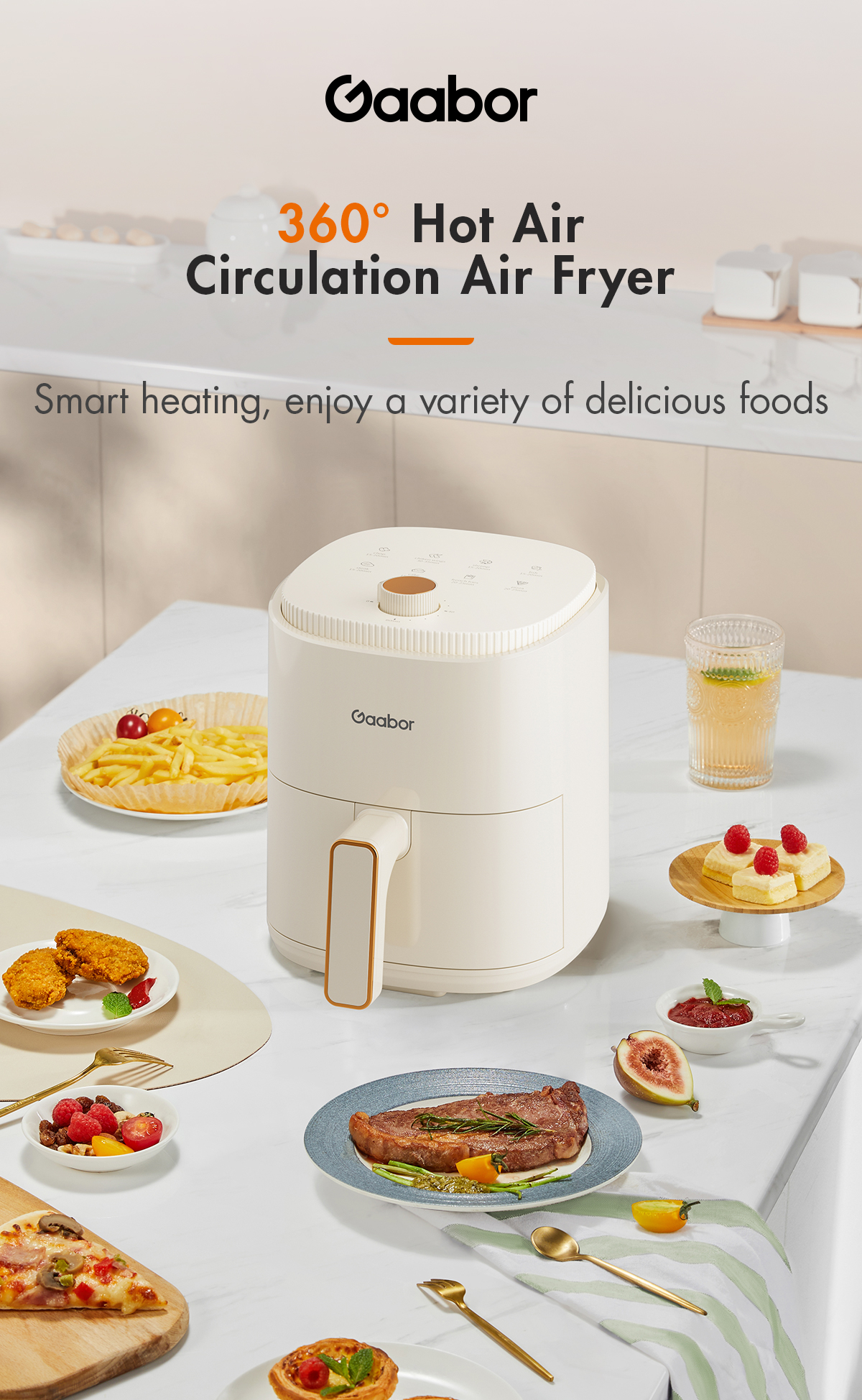 Gaabor Air Fryer Premium Portable Multi-Functional High Power Dorm ...