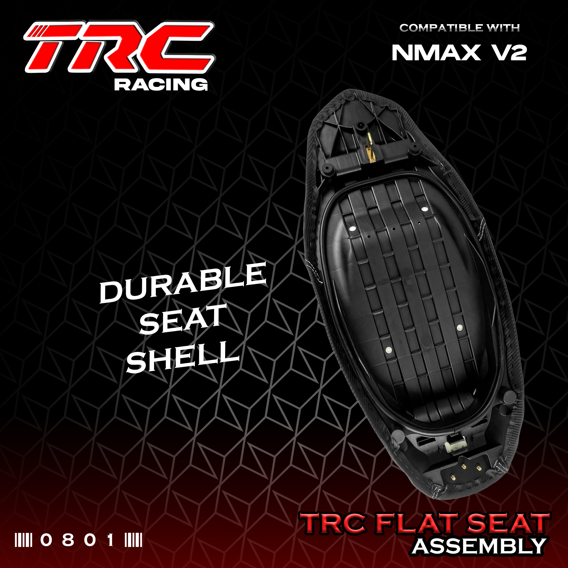 TRC RACING FLAT SEAT ASSEMBLY for NMAX V2 CARBON TYPE 0801 | Shopee ...