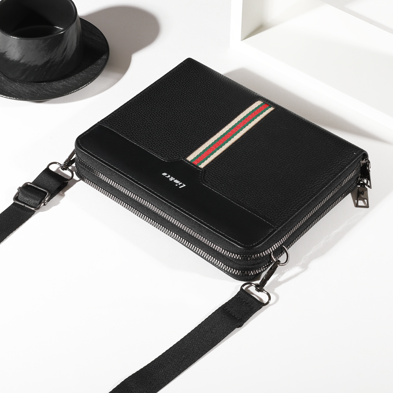 Mumu 4094 Leather Men's Sling Bag Messenger Shoulder Bags For Man ...