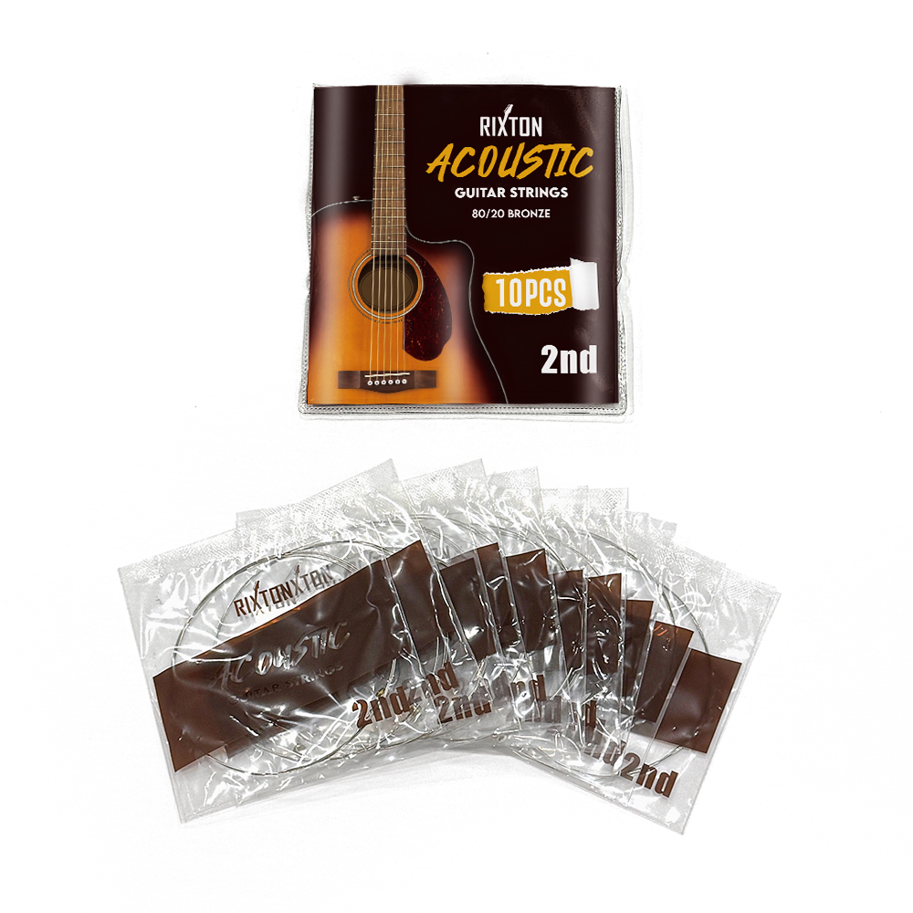 RIXTON Acoustic Guitar Individual Strings, Corrosion Resistant Rust ...