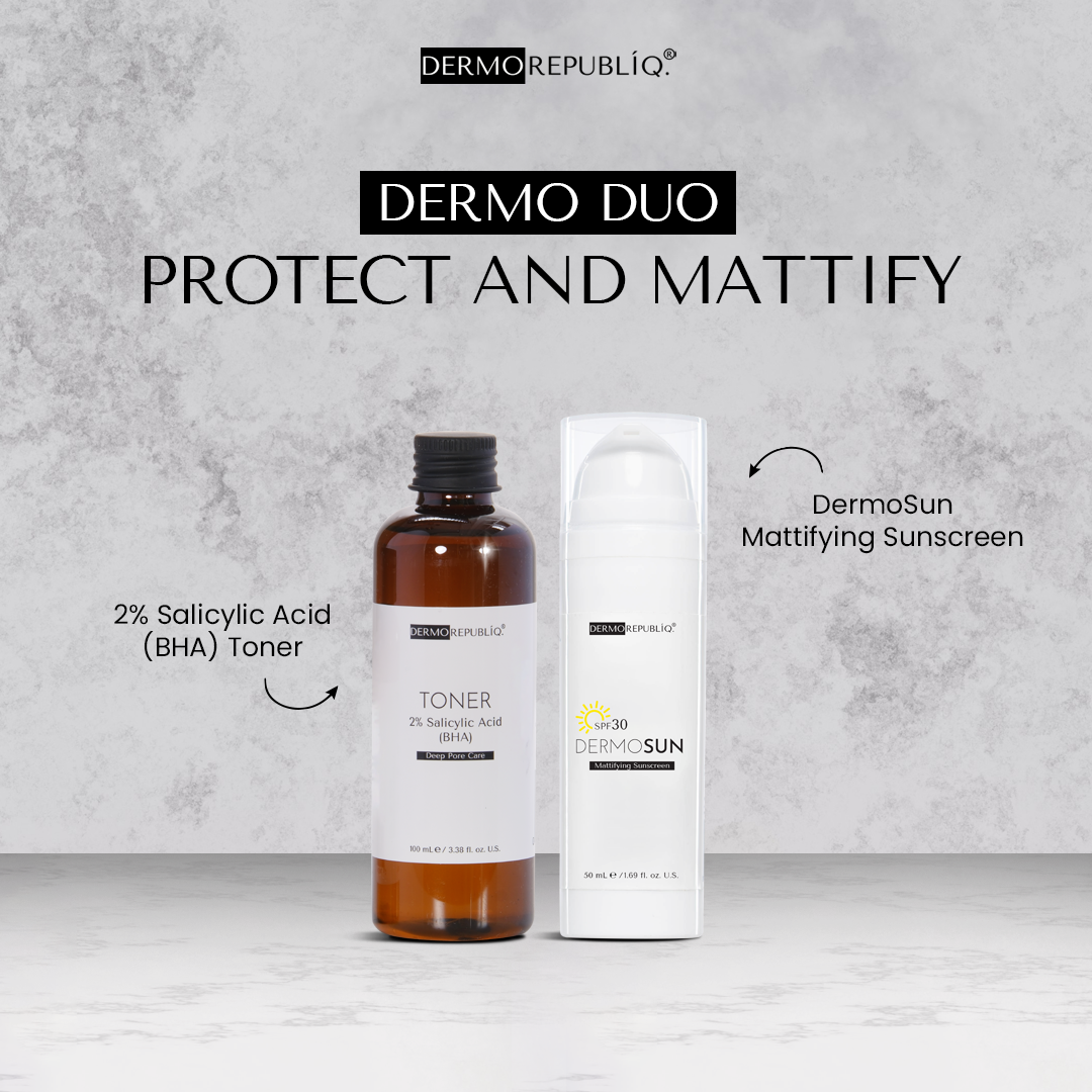 Dermorepubliq Dermo Duo - Protect and Mattify (DermoSun Sunscreen SPF30 ...