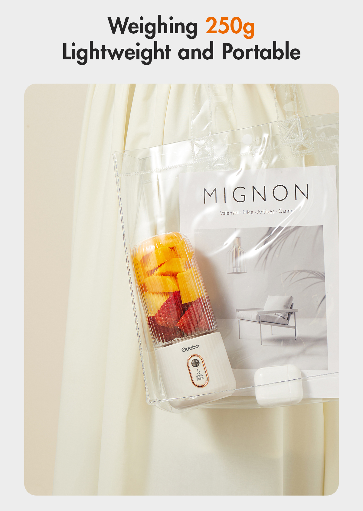 [Buy1Take1] Gaabor Portable Rechargeable Juicer Blender and DONLIM ...