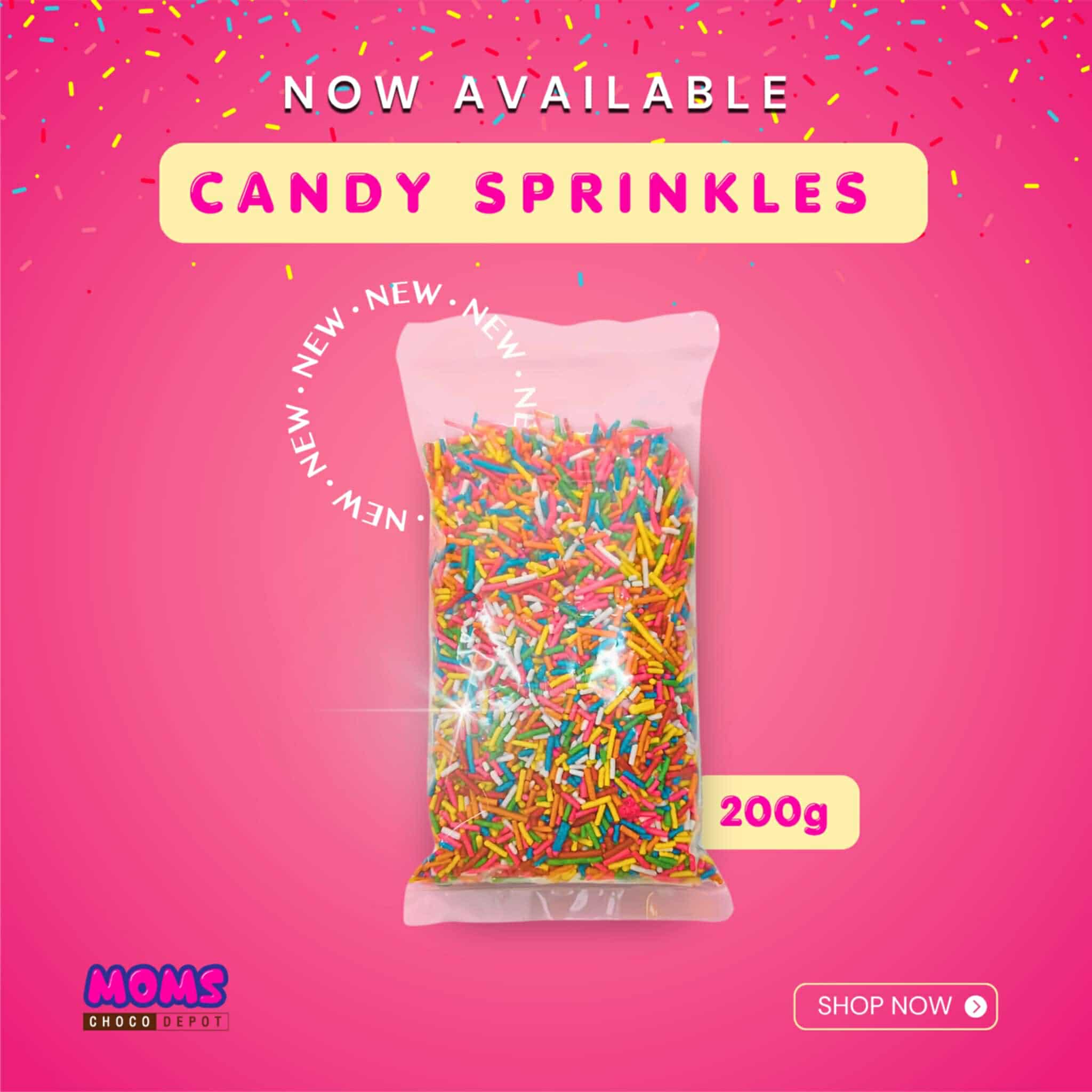 Rainbow Candy Sprinkles 200g / 400g / 1KG | Shopee Philippines