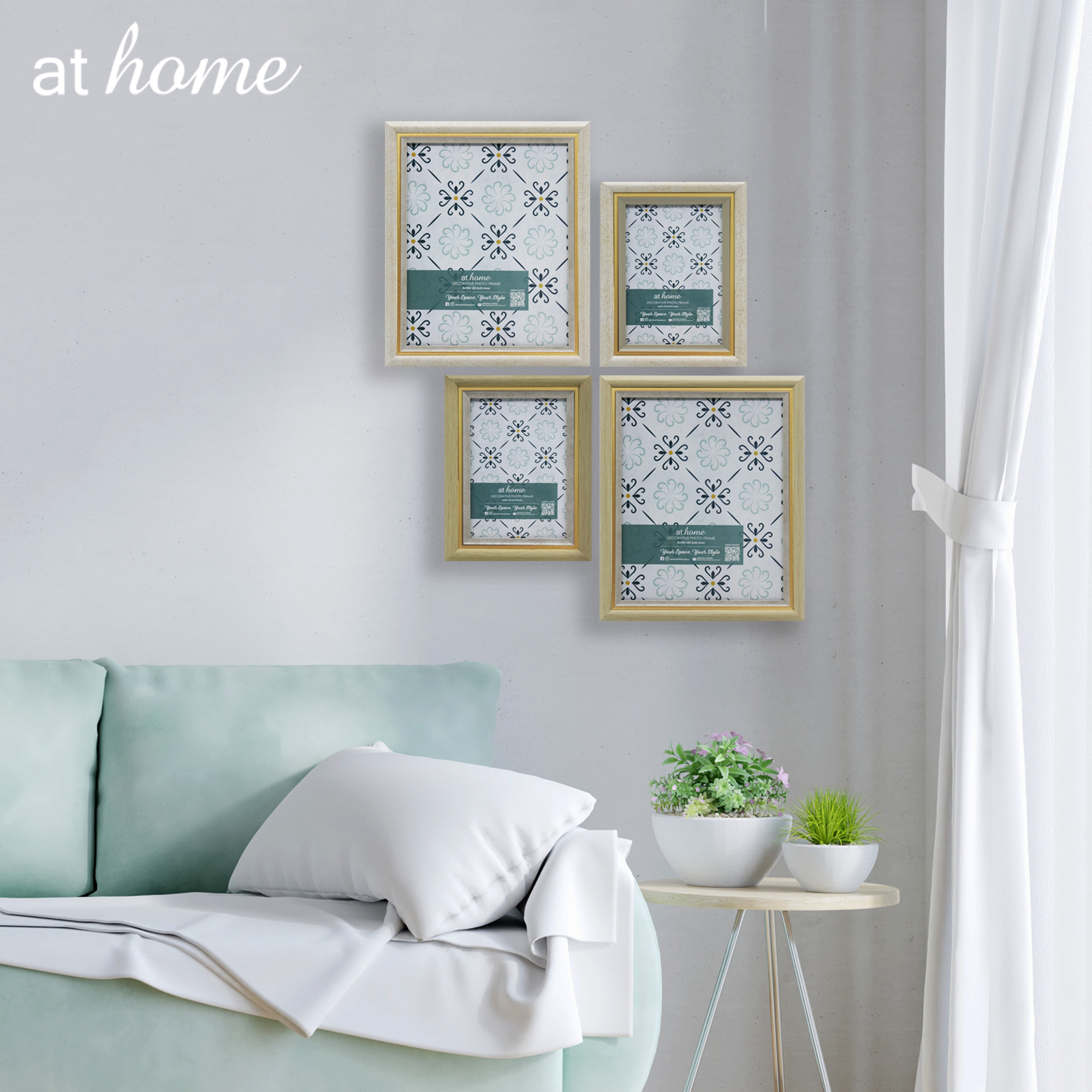 AT HOME Decor Frames Remie/Relly/Renz/Ricky Photo Frame – Border Design ...